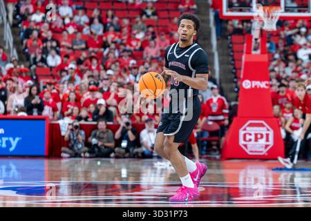 North Carolina Central guard Ryan Archey (10) drives against North Carolina forward Jarin ...