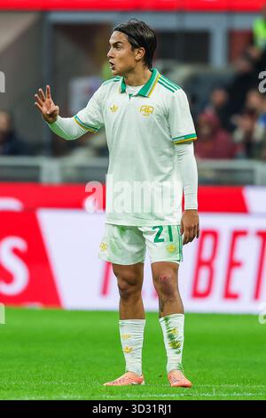 Paulo Dybala of AS Roma gestures during the Serie A football match ...