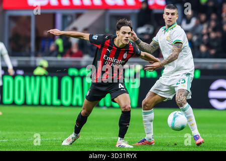 Samuel Ricci of AC Milan seen in action during Serie A 2025/26 football ...