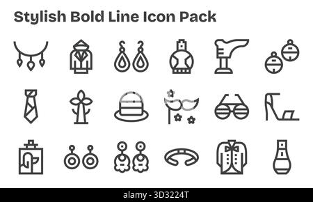 Explore 18 Bold Line-style vector icons inspired by Classic. Perfect ...