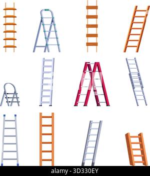 metal step ladder cartoon vector illustration Stock Vector Image & Art ...