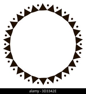 African tribal circle frame design for artistic projects Stock Vector ...