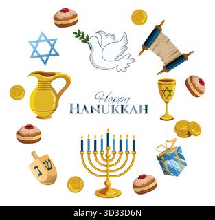 Hanukkah Star of David Coins Cartoon Clipart Stock Vector Image & Art ...