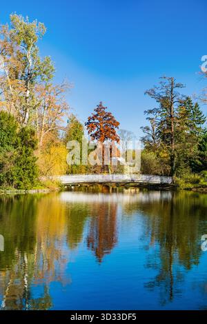 The colors of autumn in the Maksimir park, in Zagreb, Croatia, on Sep ...