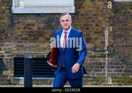 Business and Trade Secretary Peter Kyle arrives for a Cabinet meeting ...