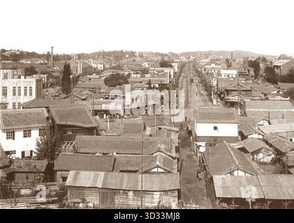 Vintage photo of Pyongyang city in North Korea (during the Japanese ...