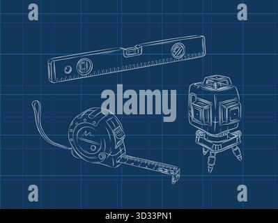 Roulette construction icon blue vector isolated Stock Vector Image ...