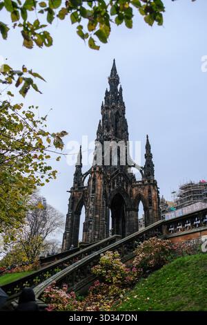 Edinburgh, UK - 31 OCT 2025 - The old town of Edinburgh with its ...