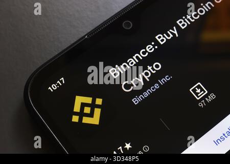 In this photo illustration, the Binance logo is seen displayed on a ...