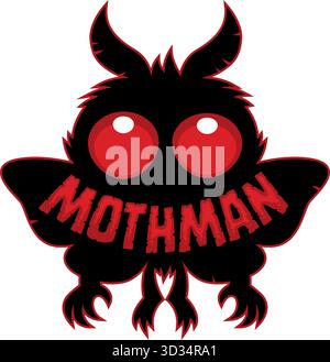Mothman monster, paranormal cryptid creature from West Virginia ...