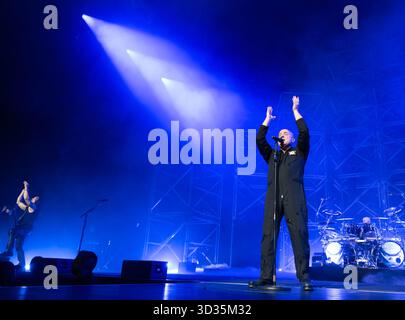 David Draiman of Disturbed performing at OVO Hydro in Glasgow Tuesday ...