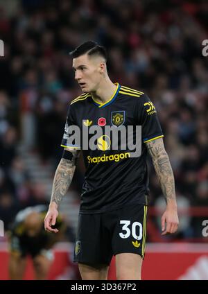 Benjamin Sesko of Manchester United during the Premier League match ...