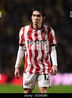 Stoke City's Tatsuki Seko during the Sky Bet Championship match at ...