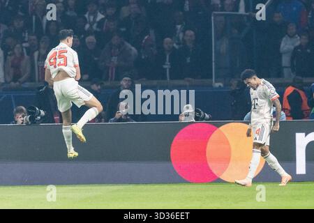 Celebration for the goal [goal] at 1:1 by Luis Diaz (FC FC Bayern ...