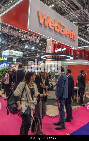 Visitors and exhibitors to the 2025 World Travel Market fair at the ...