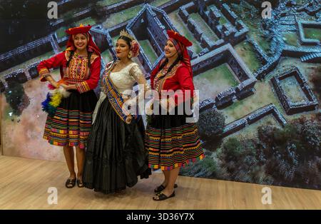 Visitors and exhibitors to the 2025 World Travel Market fair at the ...