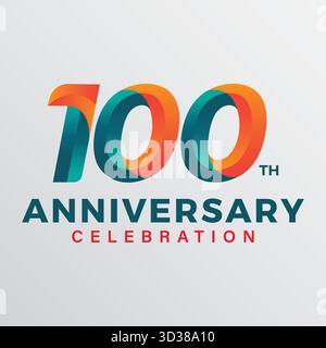 100th anniversary celebration design template. 100 years vector and ...