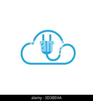 Green thunder cloud, illustration, vector on white background Stock ...