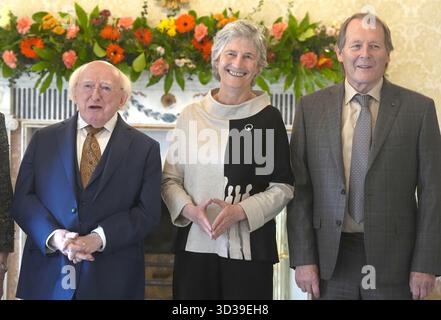 President Catherine Connolly and her husband Brian McEnery on the ...