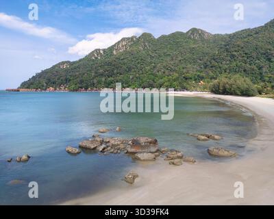 Aerial view on Pantai Kok Langkawi island, Malaysia Stock Photo - Alamy