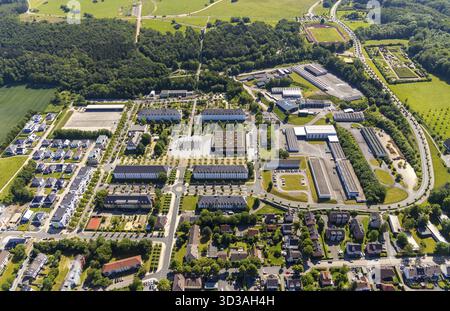 Aerial view of an overview Hamer Mitte and Sauerlandpark Hemer, former ...