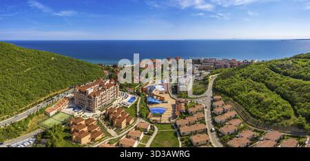 Aerial view to a sea resort Elenite, Burgas, Bulgaria Stock Photo - Alamy