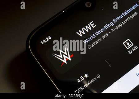 In this photo illustration, the World Wrestling Entertainment (WWE ...