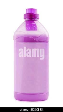 Pink laundry softener in plastic bottle Stock Photo - Alamy