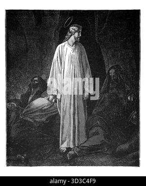 Christ in the Garden of Gethsemane (Matthew 26:36-46) 1880 by Federico ...