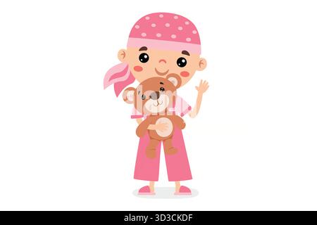 Cartoon Kid With Leukemia Stock Photo - Alamy