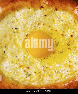 Food, Georgian cuisine ajaruli khachapuri - georgian bread with egg and ...