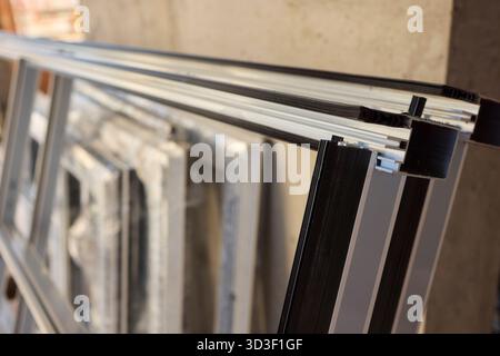 Stacked window frames are now fully prepared and ready for the upcoming ...