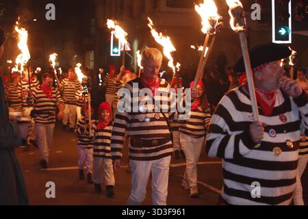 5th November 2025, Lewes, Sussex, England Lewes Bonfire Night 2025 The ...
