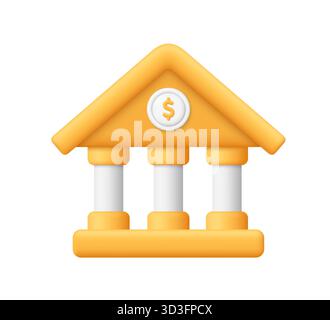 bank building fintech icon vector illustration design Stock Vector ...