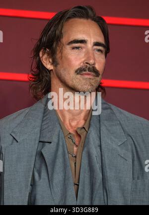 Lee Pace attends "The Running Man" New York Premiere at AMC Lincoln ...