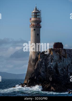 Fastnet lighthouse, on Fastnet Rock, the most southerly lighthouse in ...