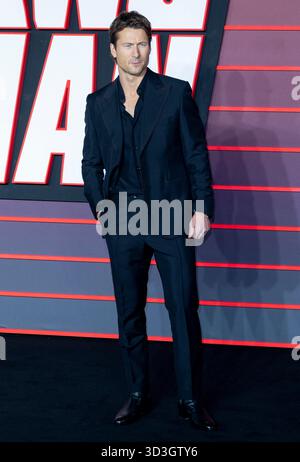 Glen Powell attending the Running Man UK premiere at Odeon Luxe in ...