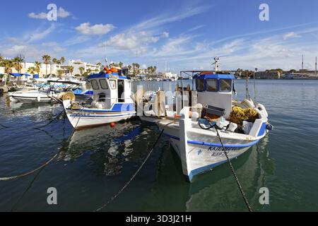 Fishing boat, fishing boats, picturesque, Neratzia fortress in the back ...