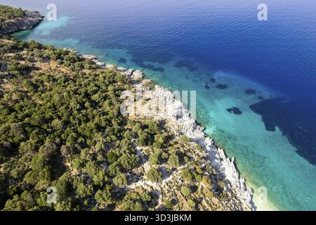 Amazing view of coastline of Kefalonia, Ionian Islands, Greece Stock ...