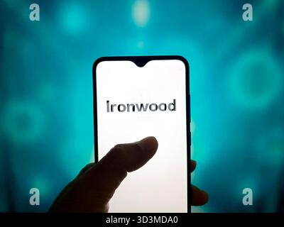 In this photo illustration, the Ironwood logo is seen displayed on the ...