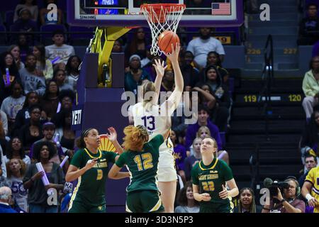 LSU forward Kate Koval (13) in the first half of a NCAA college ...