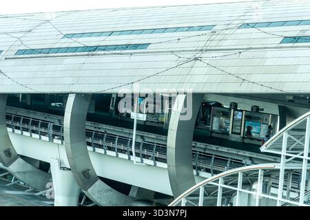 MIA Skytrain at Miami International Airport, Florida, USA Stock Photo ...