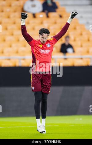 Lyon goalkeeper Remy Descamps during the UEFA Europa League, League ...
