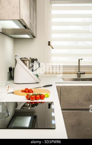Interior design of clean and bright dining room Stock Photo - Alamy