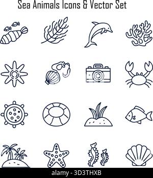 crab coral sea life Stock Vector Image & Art - Alamy