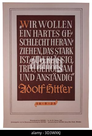 1930's Adolf Hitler speech, in military uniform, with Telefunken Radio ...