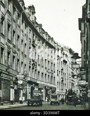 This photograph from circa 1930 shows the demarcation border between ...