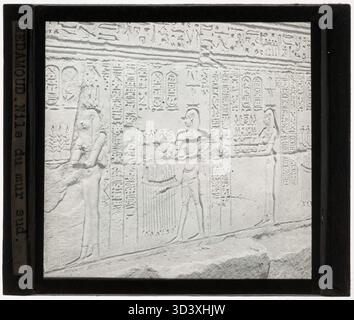 The low reliefs of Nile gods on the southern wall of the Temple of ...