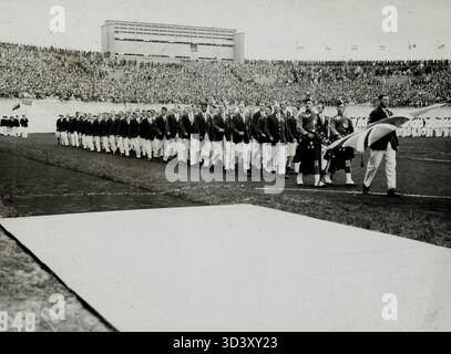 Entry of the Nations at the opening ceremony of the Olympic Summer ...