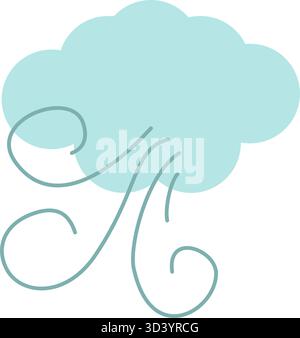Isolated windy weather icon Stock Vector Image & Art - Alamy